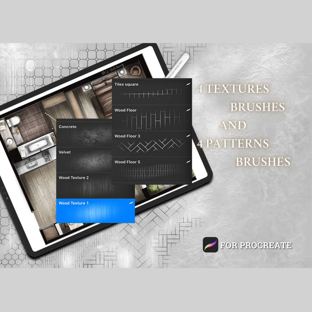 Free Interior Sketch Brushes for Procreate - LIBRIUM