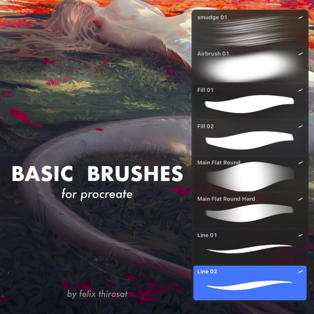 Free Basic Brushes for Procreate - LIBRIUM