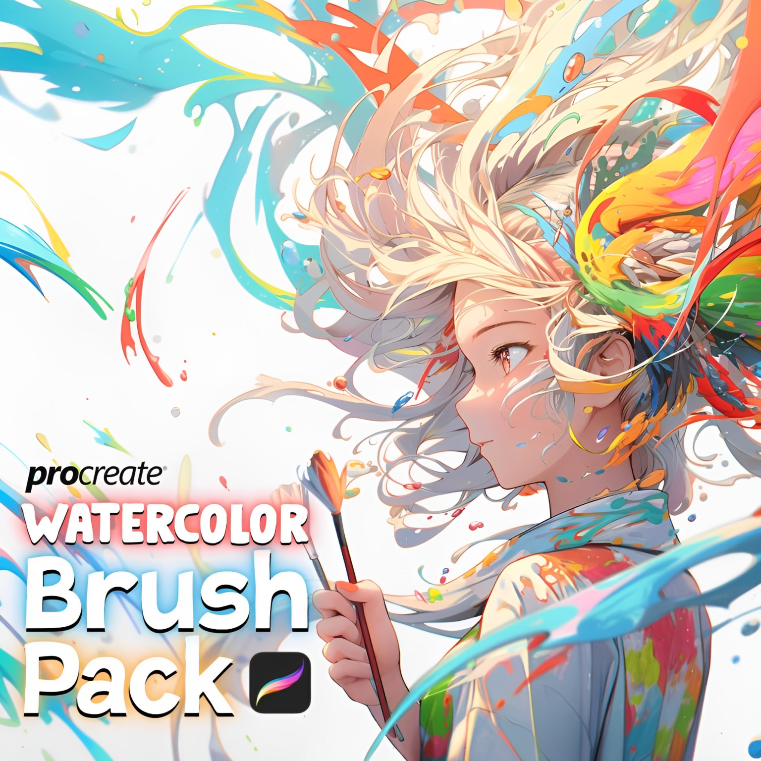 Free Procreate Watercolor Brush Pack For Anime Manga Librium