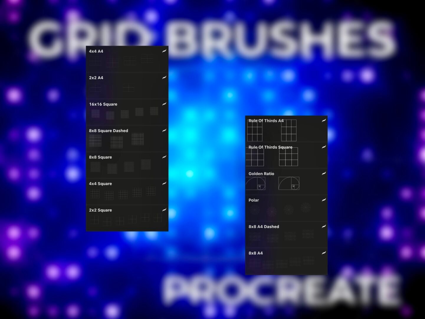 Free Grid Brushes for Procreate - LIBRIUM