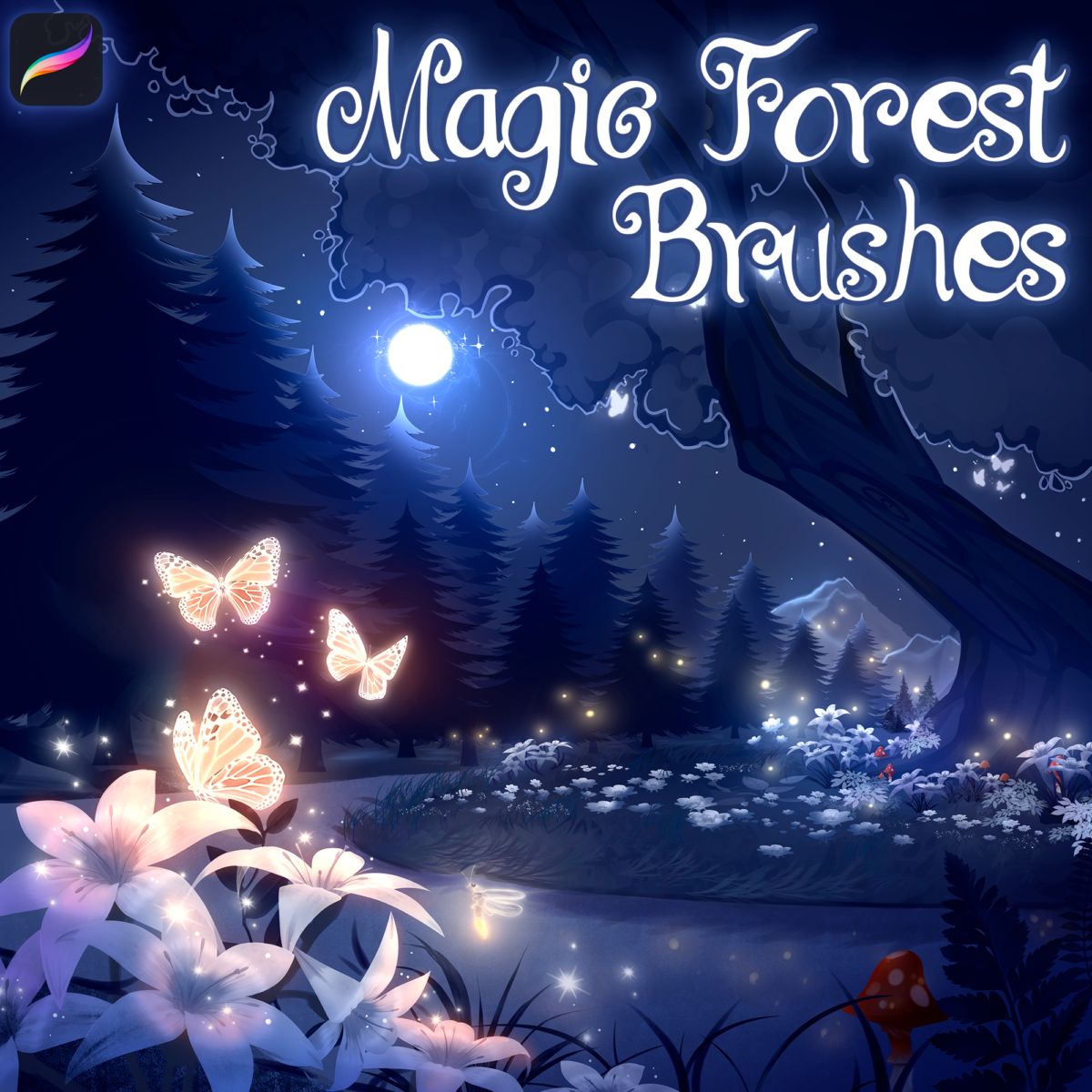 Free Magic Forest Brushes for Procreate! - LIBRIUM