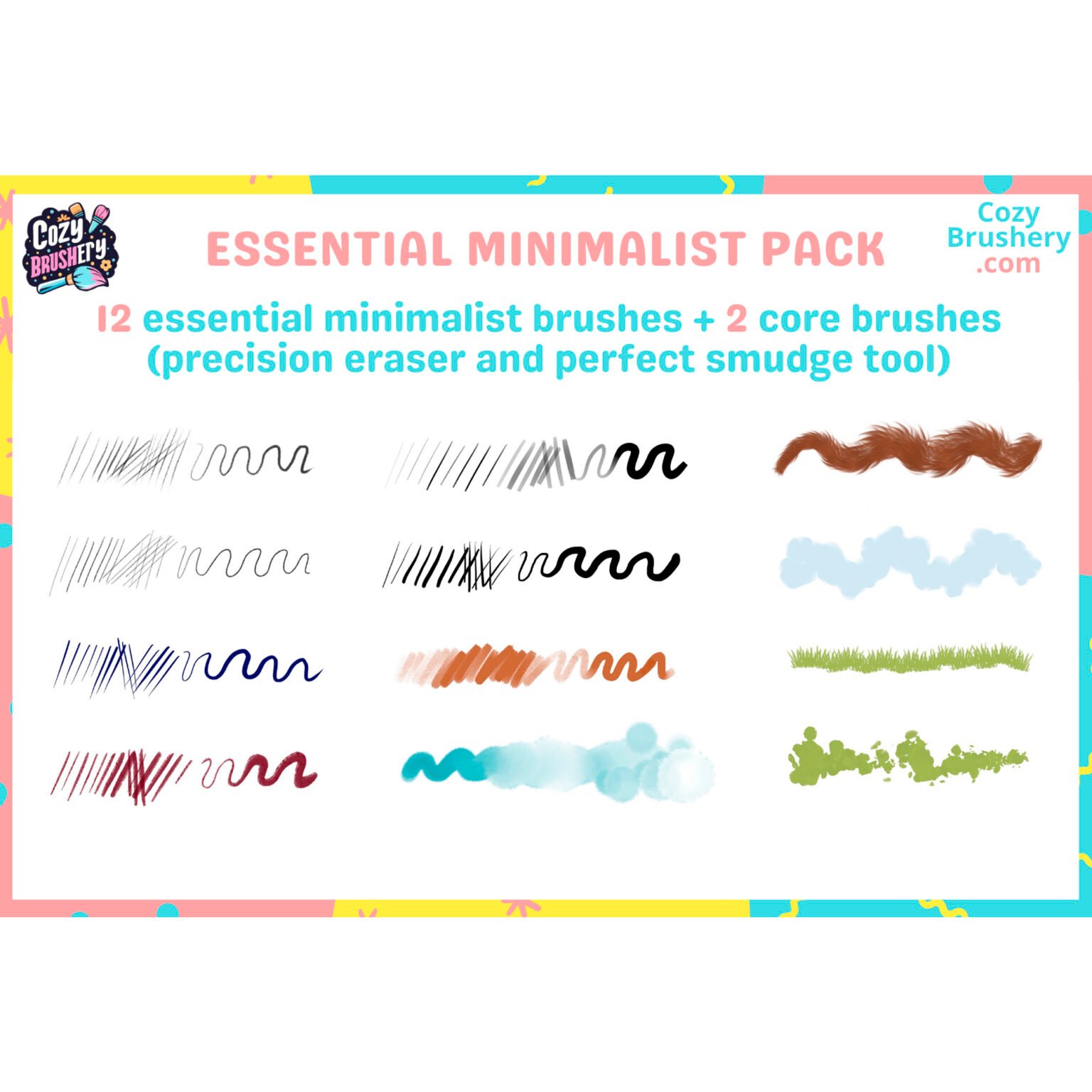 Free Minimalist Essential Brushes for Procreate! - LIBRIUM