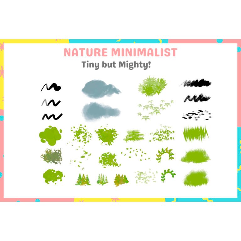 Free Nature Minimalist Brushes for Procreate! - LIBRIUM