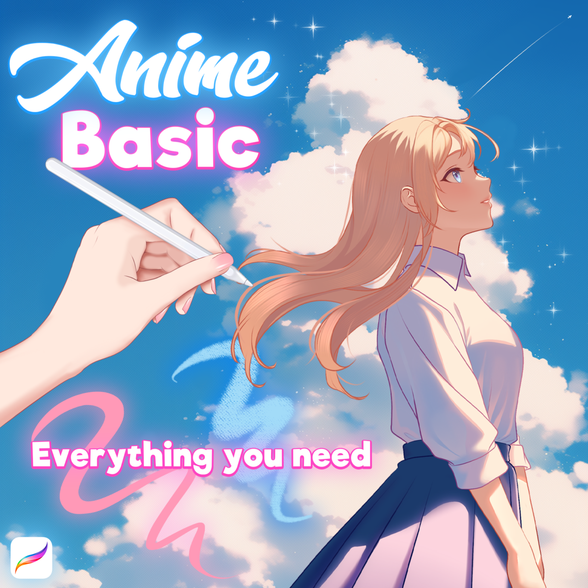Free Anime basic pack for procreate - LIBRIUM