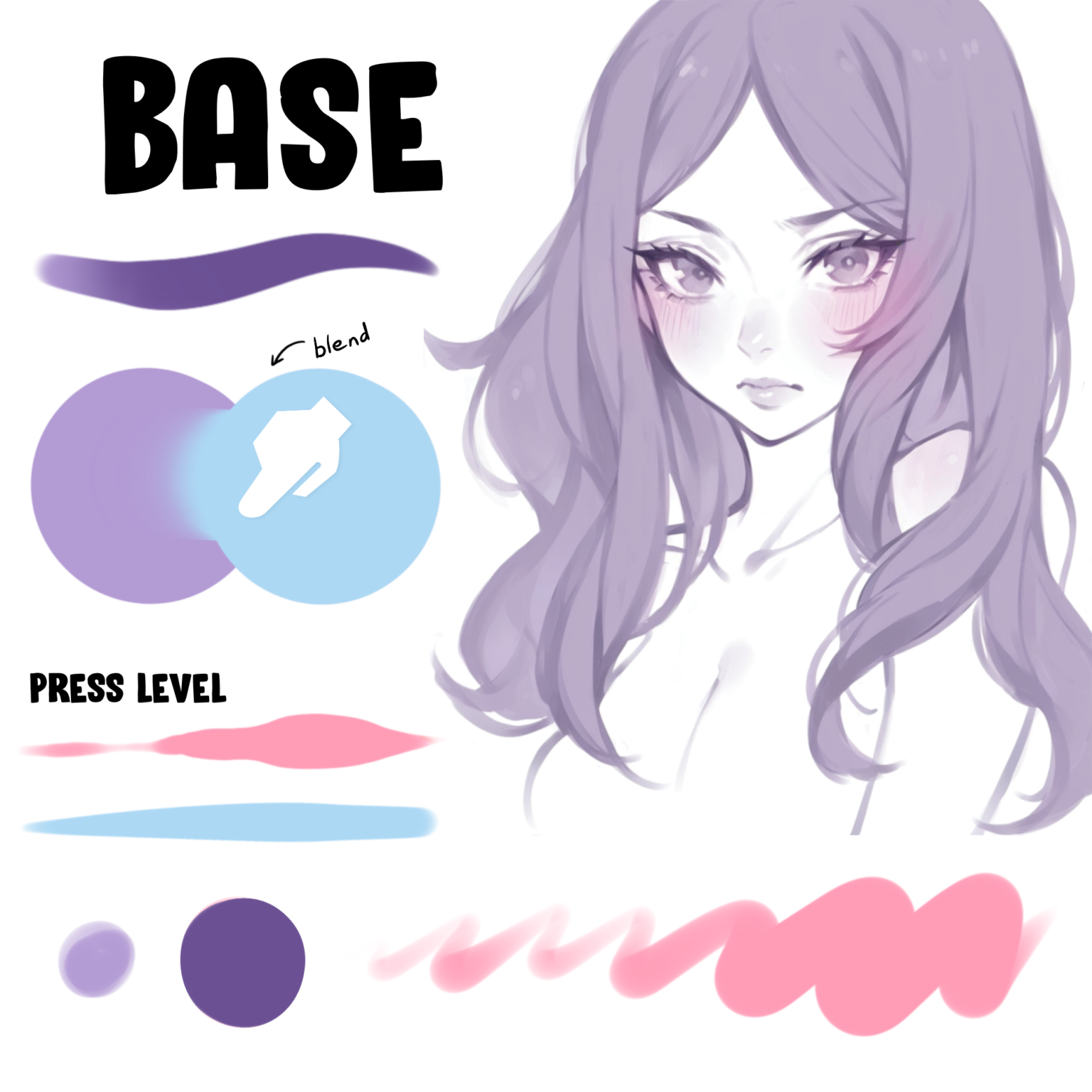 Free Anime basic pack for procreate - LIBRIUM
