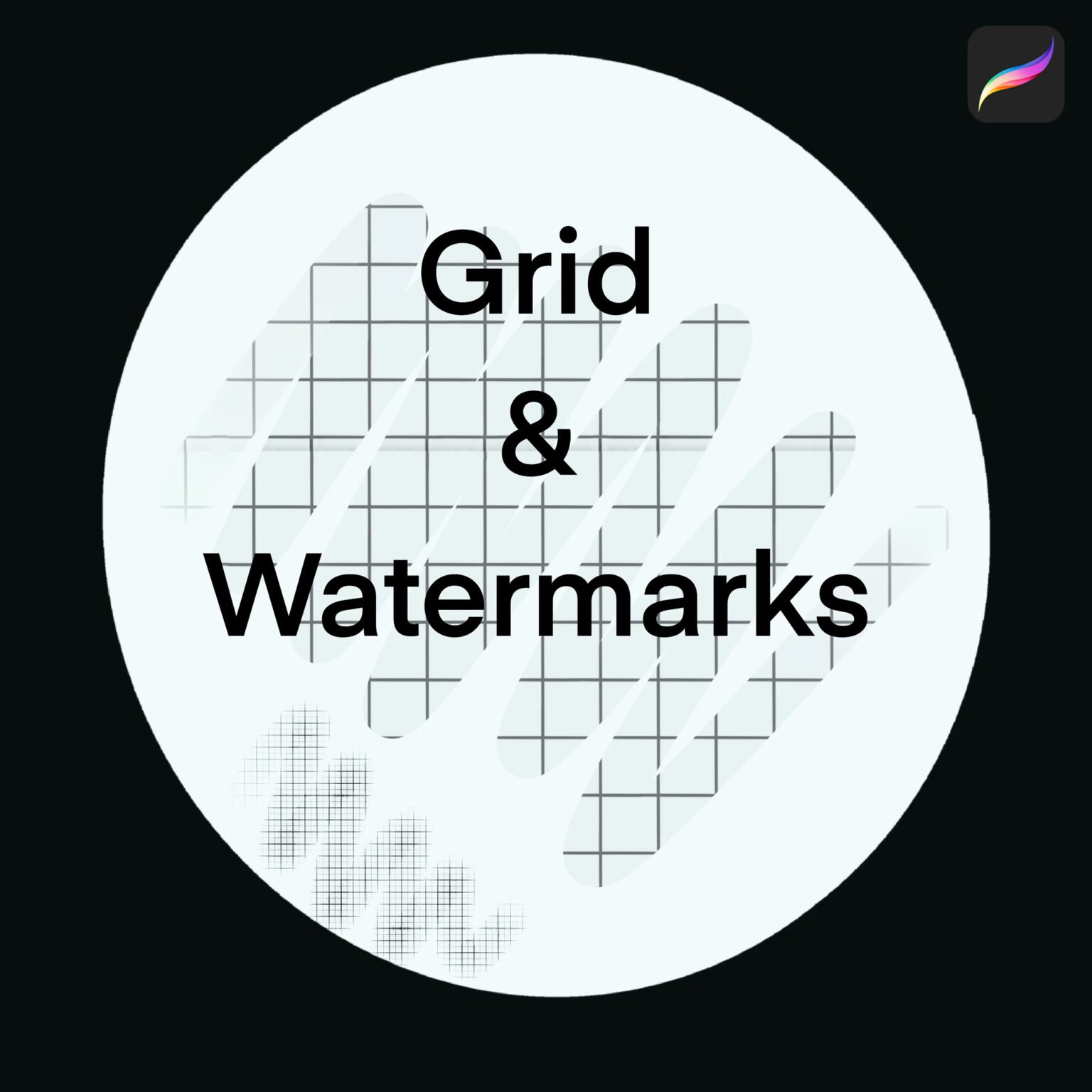 Free Grids & Watermark Brushes for Procreate - LIBRIUM