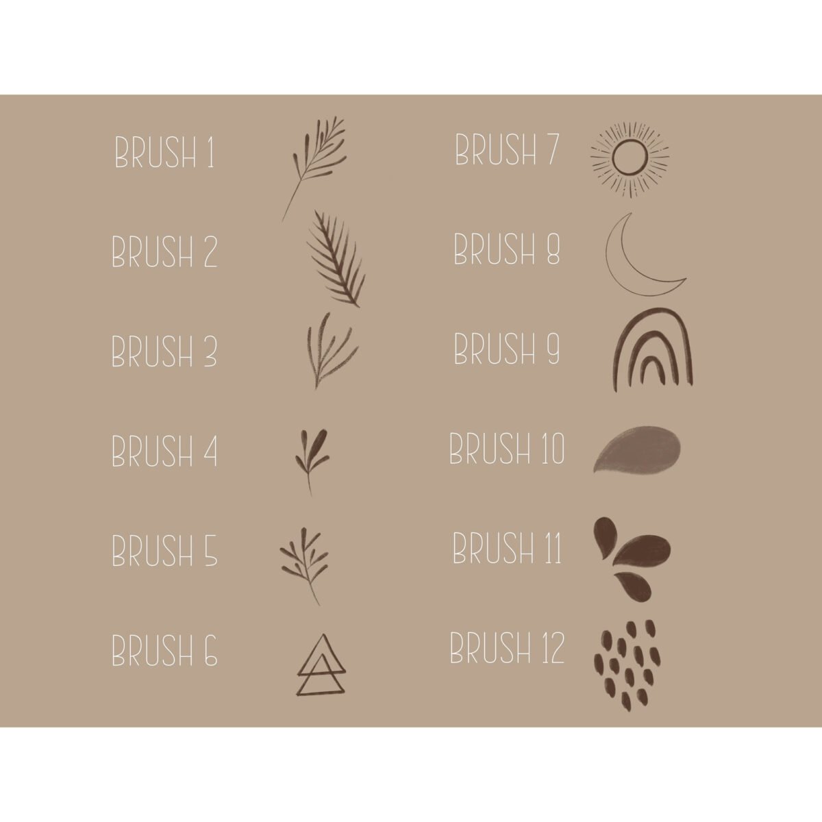 Free Boho Stamp Brushes for Procreate - LIBRIUM