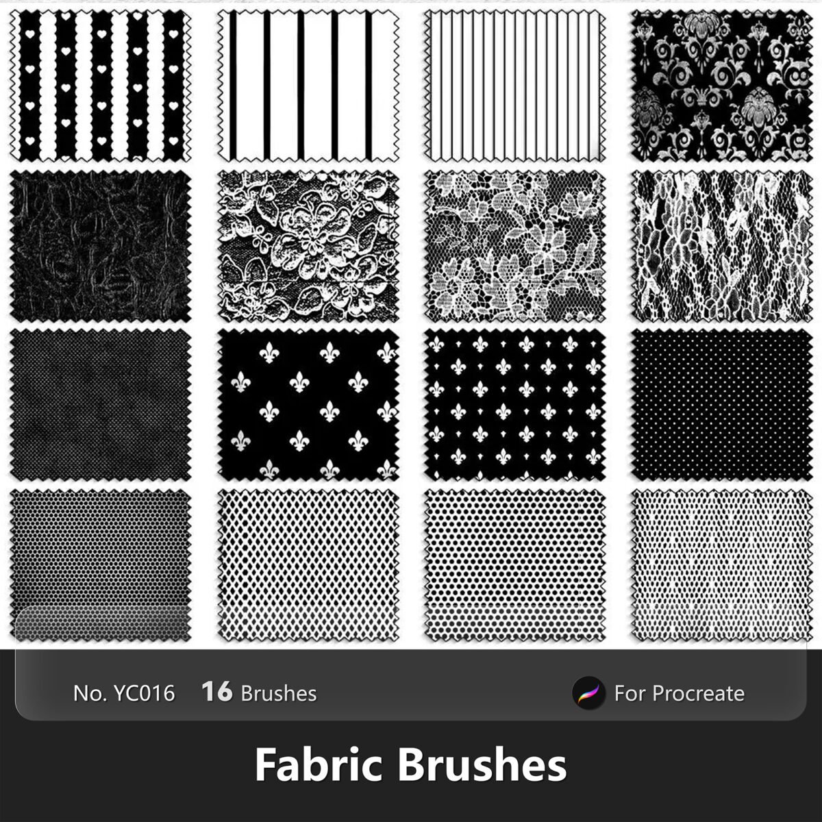 Free Fabric & Textile Brushes for Procreate - LIBRIUM